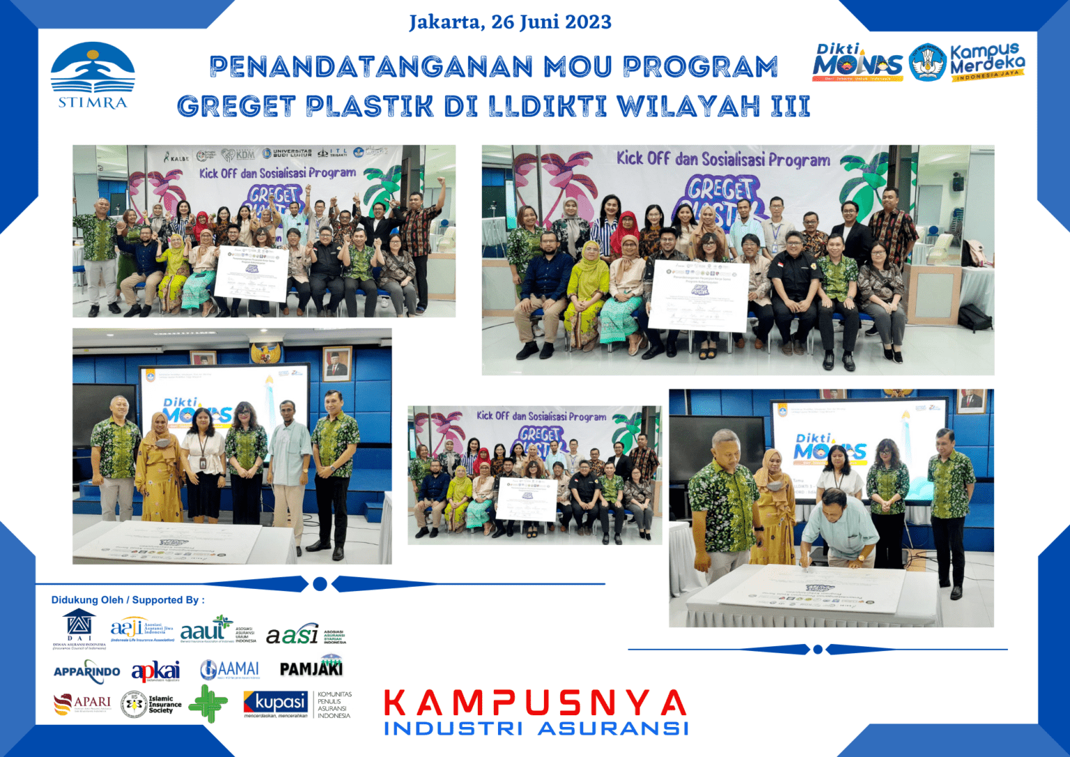 PENANDATANGANAN MoU PROGRAM GREGET PLASTIK – Sekolah Tinggi Manajemen ...